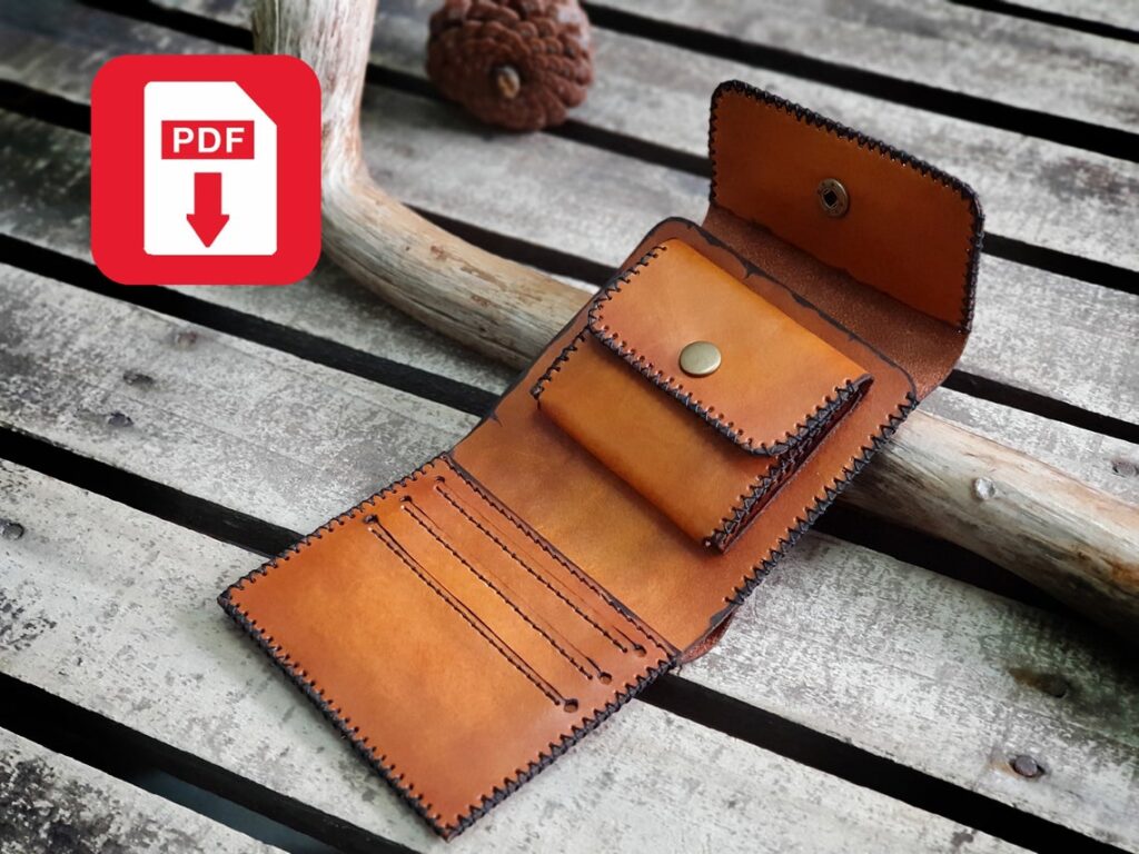 PDF Leather Pattern Wallet.Trifold Wallet Pattern